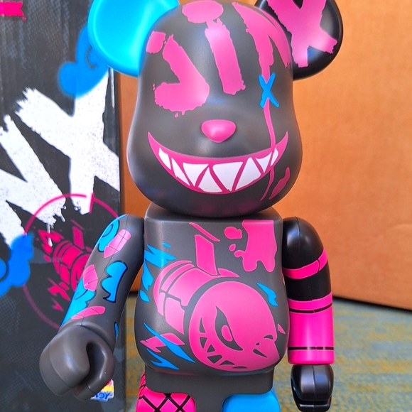 Art | Bearbrick 40 League Of Legends Bear Brick Jinx See Ya Bear | Poshmark